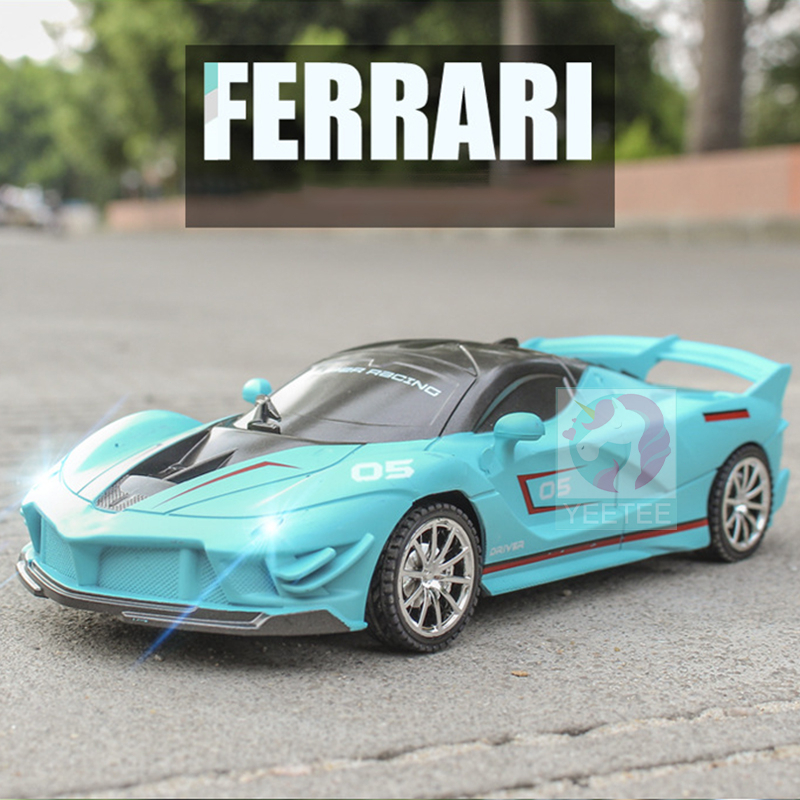 Jual Dengan baterai USB RC Car LED Remote Control Sports Car I 1/18 ...