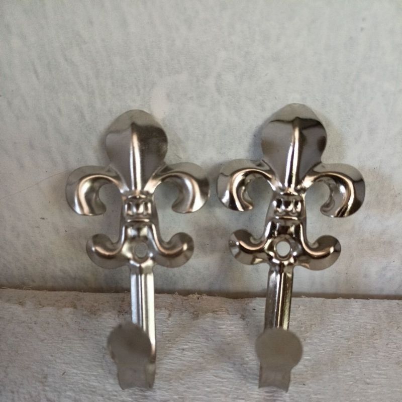 Jual Hook besi pengait gorden 1 pasang silver | Shopee Indonesia