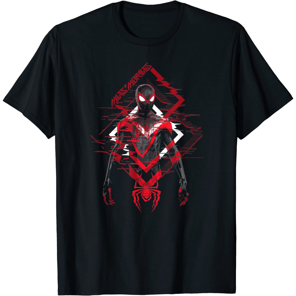 Jual Baju Kaos Marvel Spider-Man Miles Morales Game Spidey Glitch ... Jual Baju Kaos Marvel Spider-Man Miles Morales Game Spidey Glitch ...
