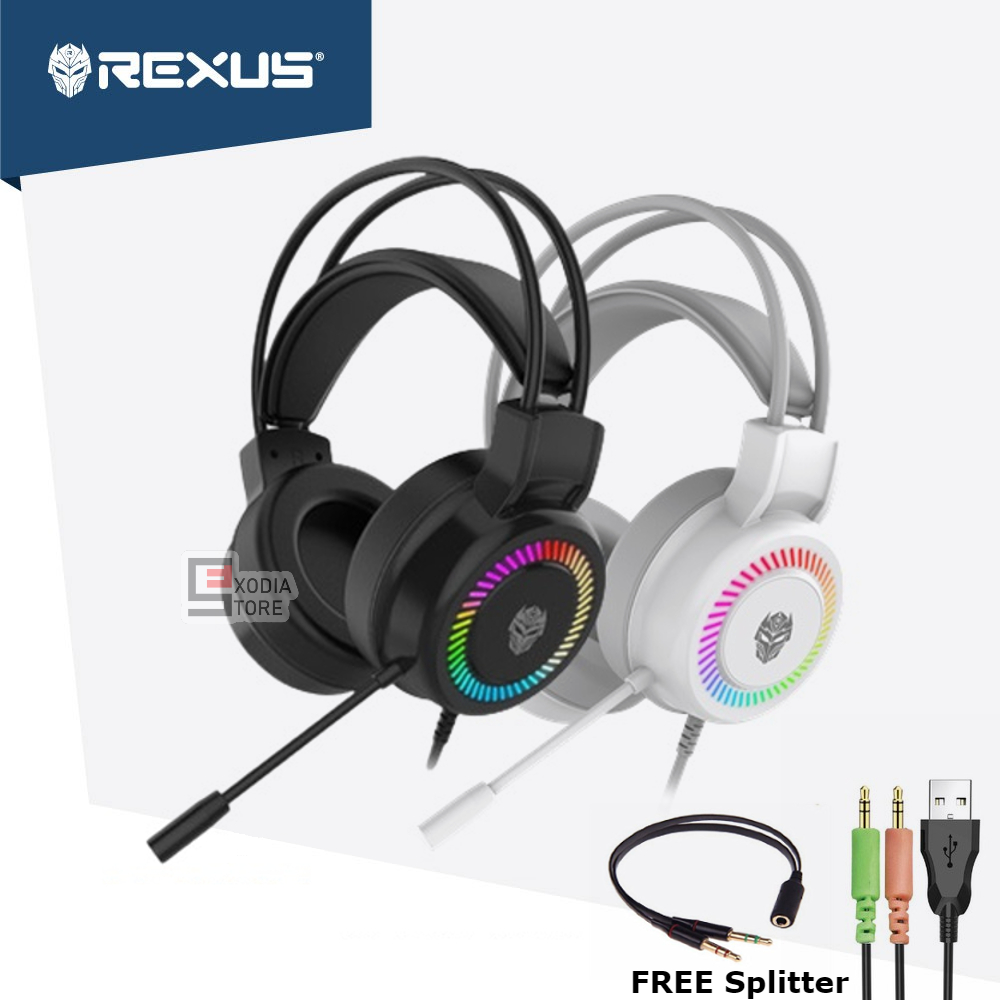 Jual Rexus Headset Gaming Vonix SH39 RGB Gaming Headphone FREE Splitter ...