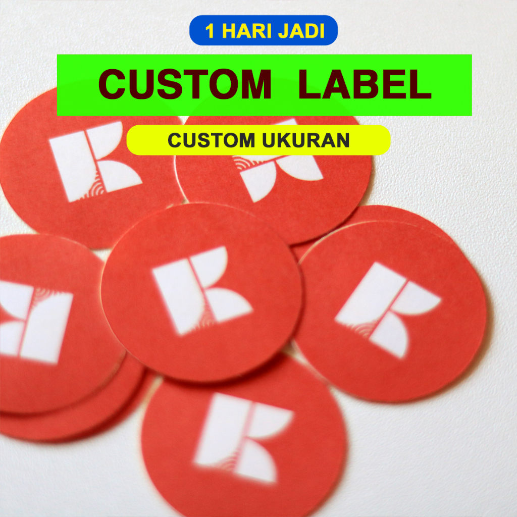 Jual CETAK STIKER LABEL CUSTOM UKURAN SEHARI JADI STICKER MAKANAN ...