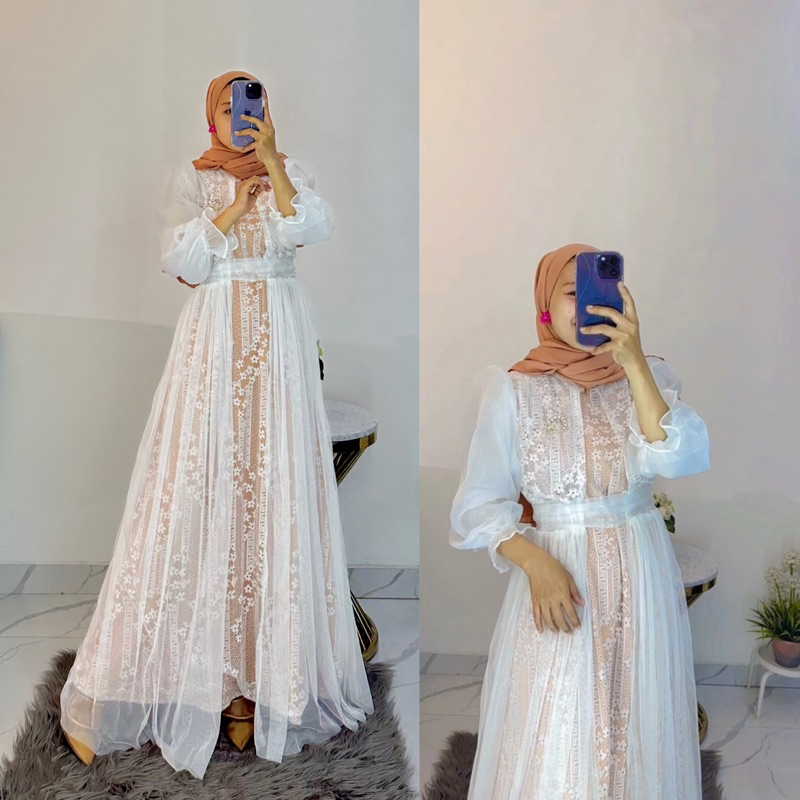 Jual khiara maxi outer jahit | Shopee Indonesia