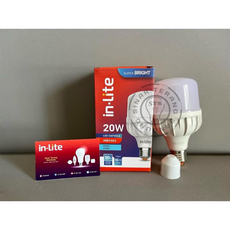 Jual LAMPU LED BULB CAPSULE INLITE VALUE 20W 20 WATT - INBC002 | Shopee ...