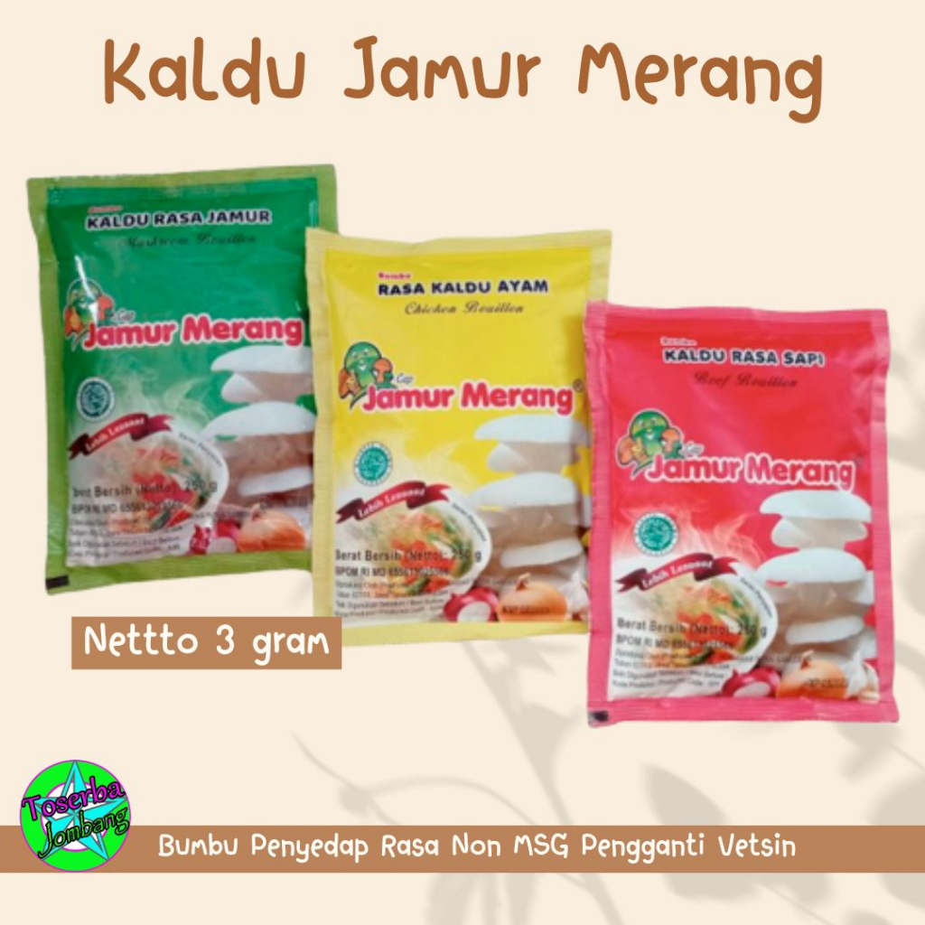 Jual Kaldu Jamur Merang Alami Bumbu Penyedap Rasa Non MSG Pengganti ...