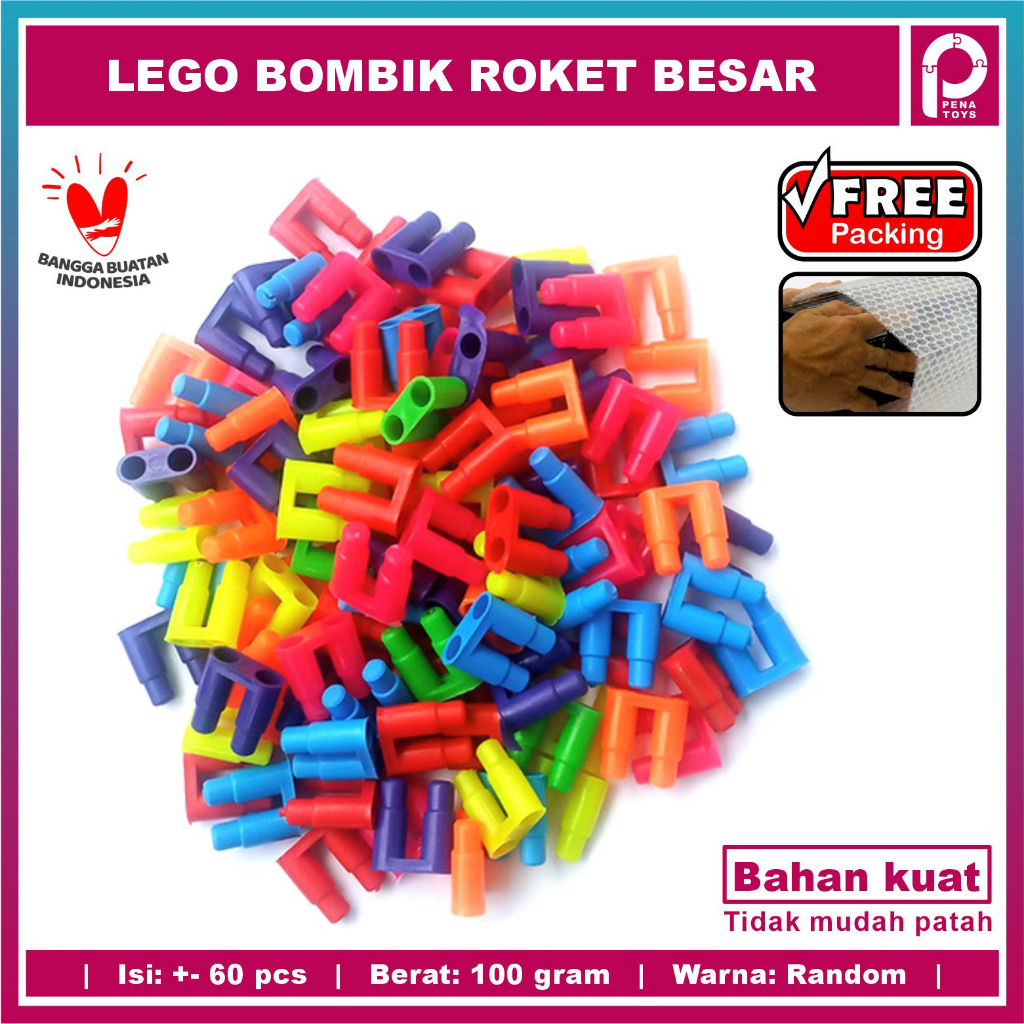 Jual Roket Mainan Edukatif Anak Kreatif Bongkar Pasang Miniset Besar ...