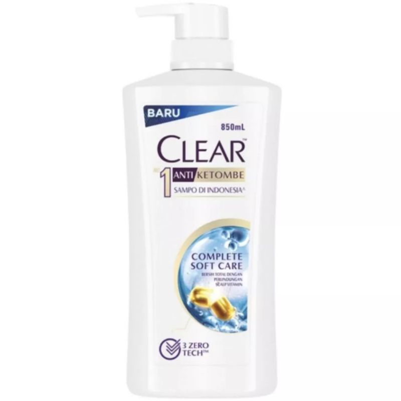 Jual Clear shampo complate soft care 850ml | Shopee Indonesia