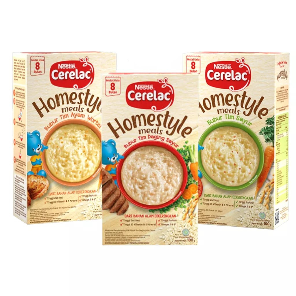 Jual Nestle CERELAC HOMESTYLE Bubur Bayi Box 100g | Shopee Indonesia