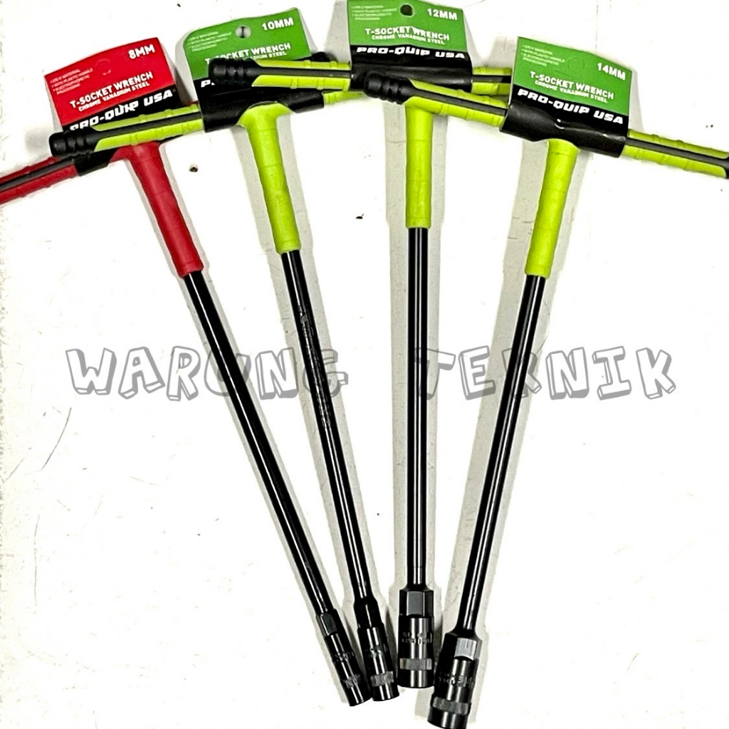 Jual Pro-Quip T Socket Wrench - Kunci Sok Model T Gagang Karet - Shock T 8 10 12 14 mm | Shopee ...