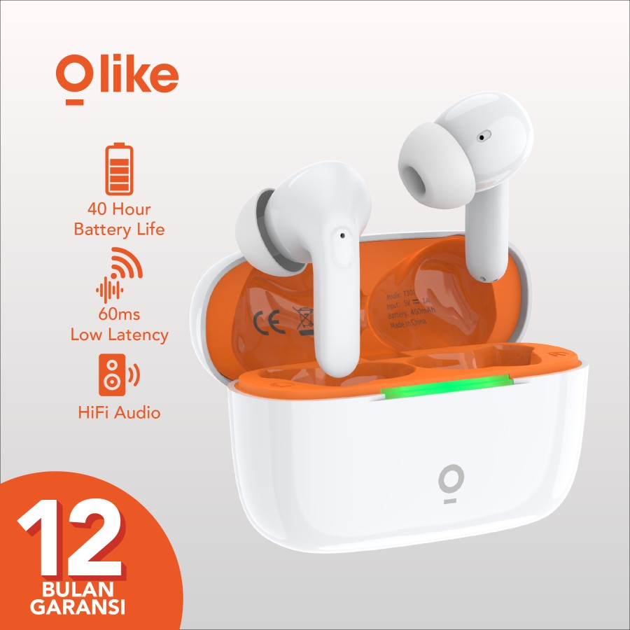 Jual OLIKE T301 EARPHONE TRUE WIRELESS BLUETOOTH EARBUDS TWS HEADSET ...
