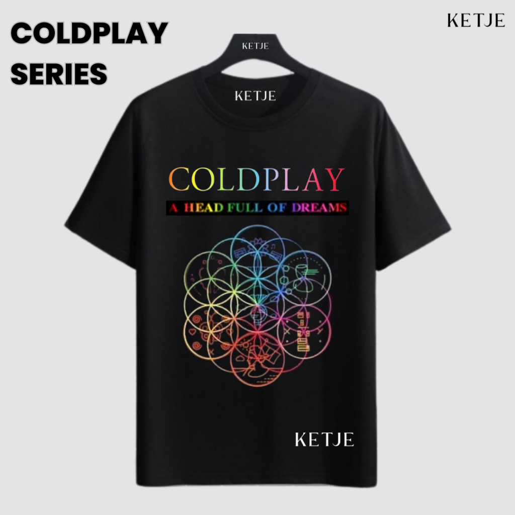 Jual Kaos Coldplay - Logo A Head Full of Dreams | Kaos Baju Distro Pria ...