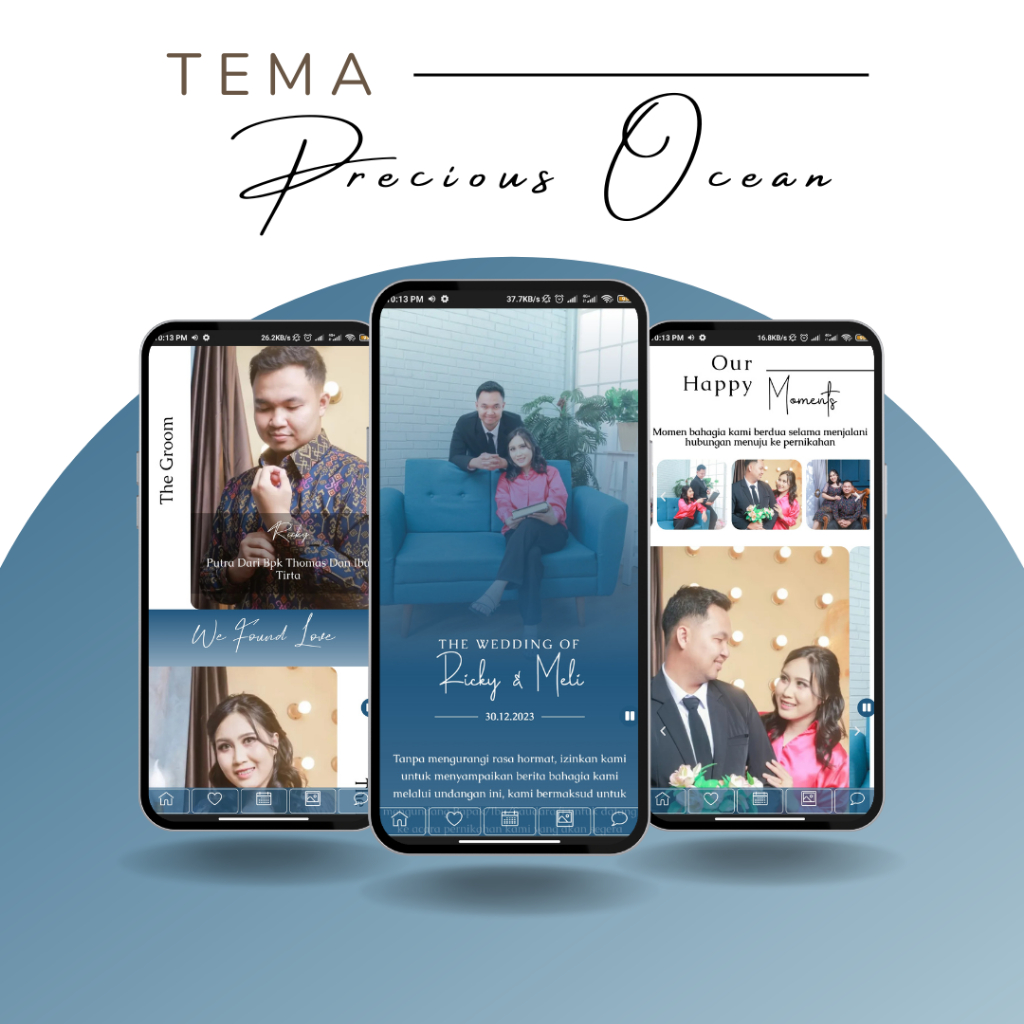 Jual Undangan Digital Pernikahan Tema Precious Undangan Website | Shopee Indonesia