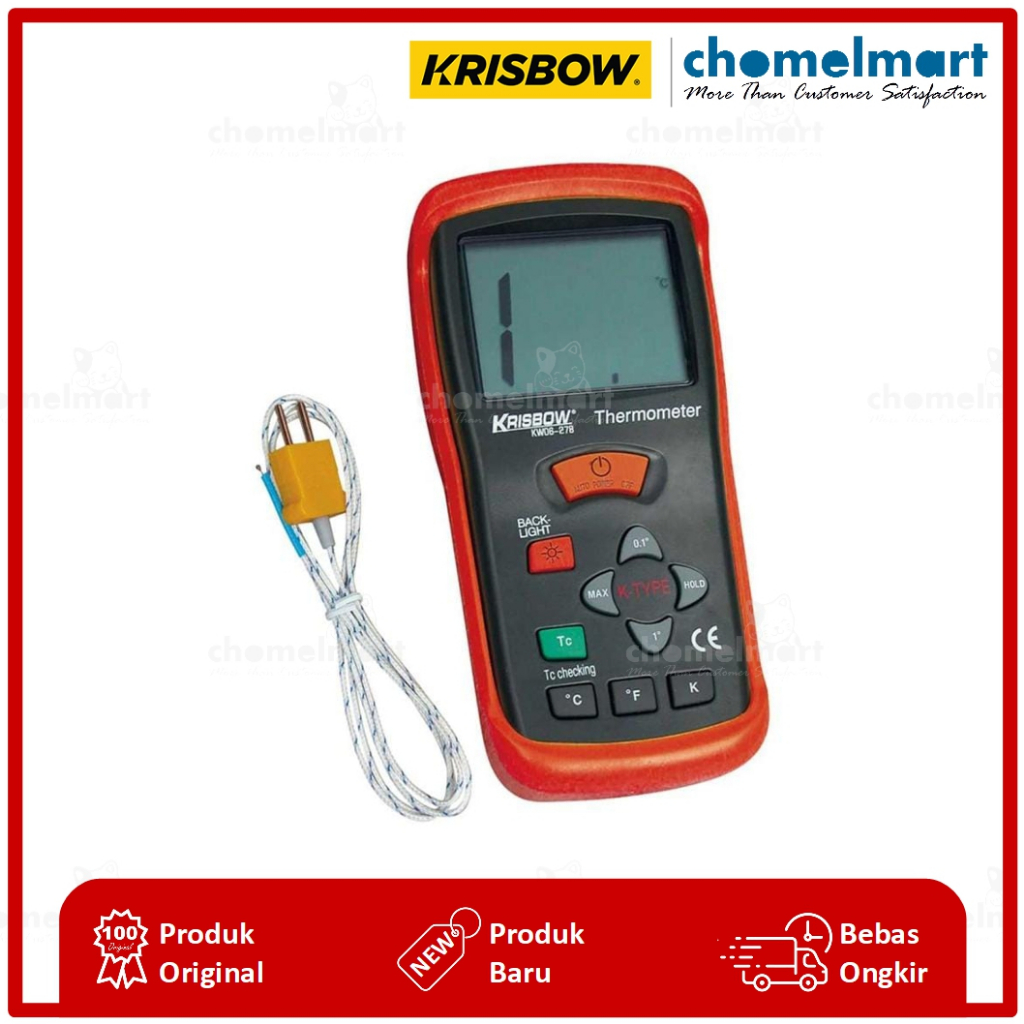 Jual Krisbow Alat Ukur Thermometer Digital Single Input 50-1300c ...