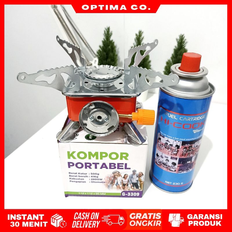 Jual Kompor Camping Portable Mini Windroof Kompor Kotak Gas Portable Hi ...