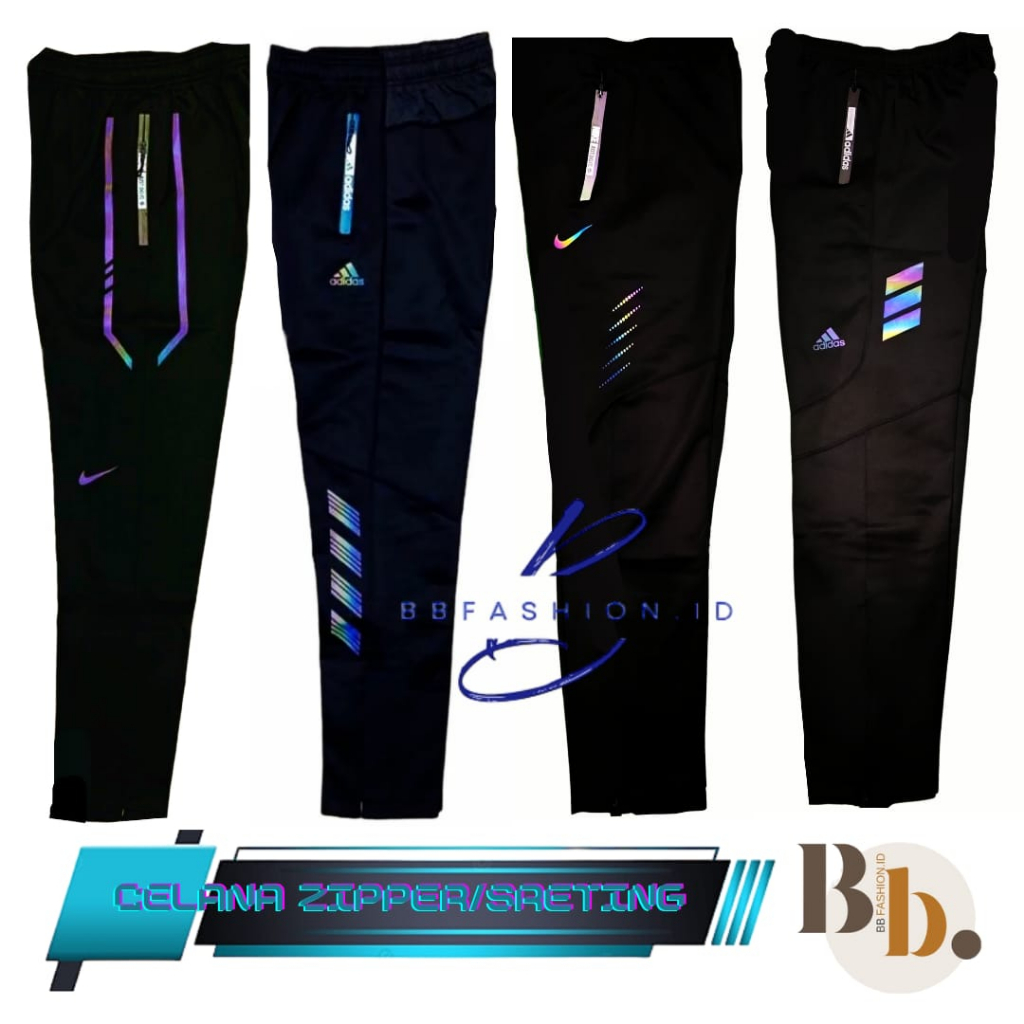 Jual Celana Training Zipper / Sreting Olahraga Premium Branded Pria ...
