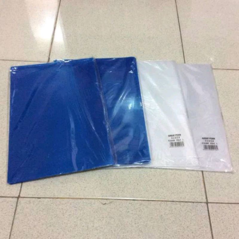 Jual Clear Folder Map L F4 / Clear Sleeve / Map Letter L Plastik ...