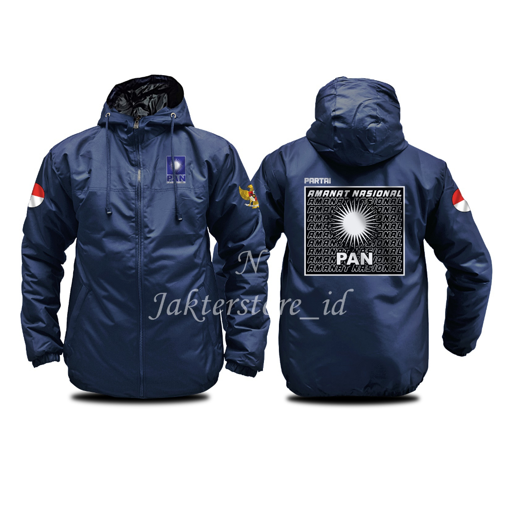 Jual Jaket Eleganter Jaket Partai Amanat Nasional (PAN) Jaket Kekinian ...