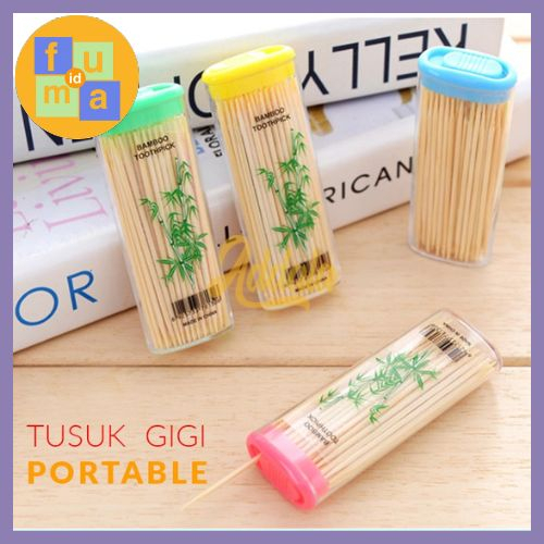 Jual Tusuk Gigi Tempat Model Korek isi 50pcs / Tusuk Gigi Bambu ...