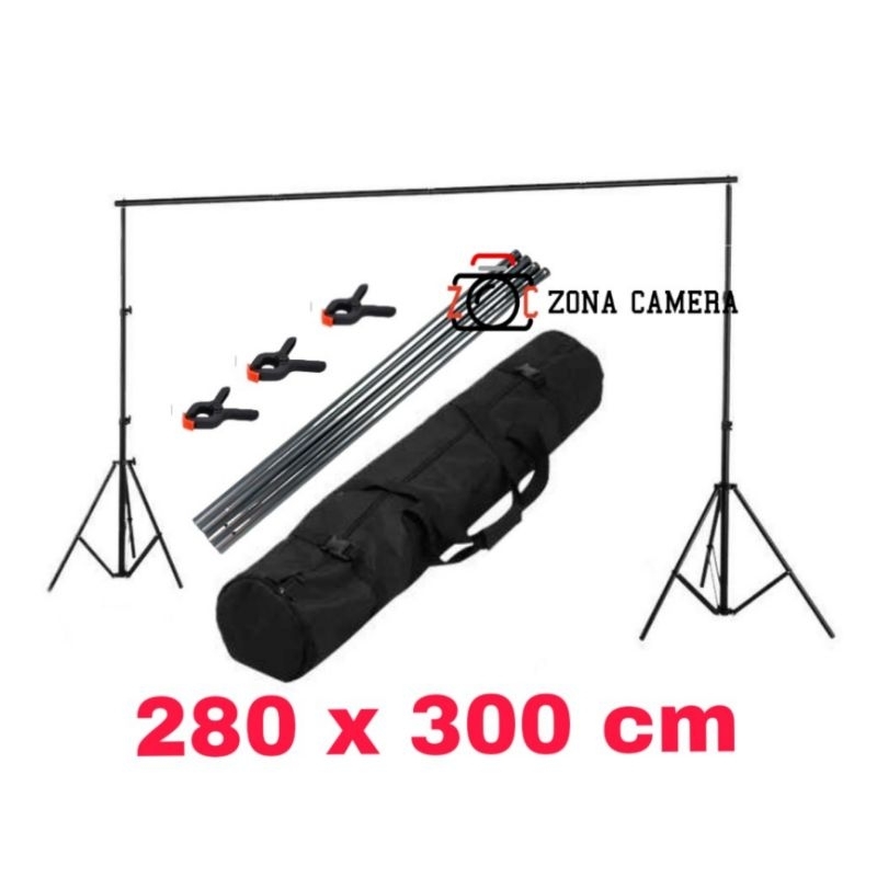 Jual Stand Background Besar 1 Bar Backdrop Stand 1 Set Ekonomis ...