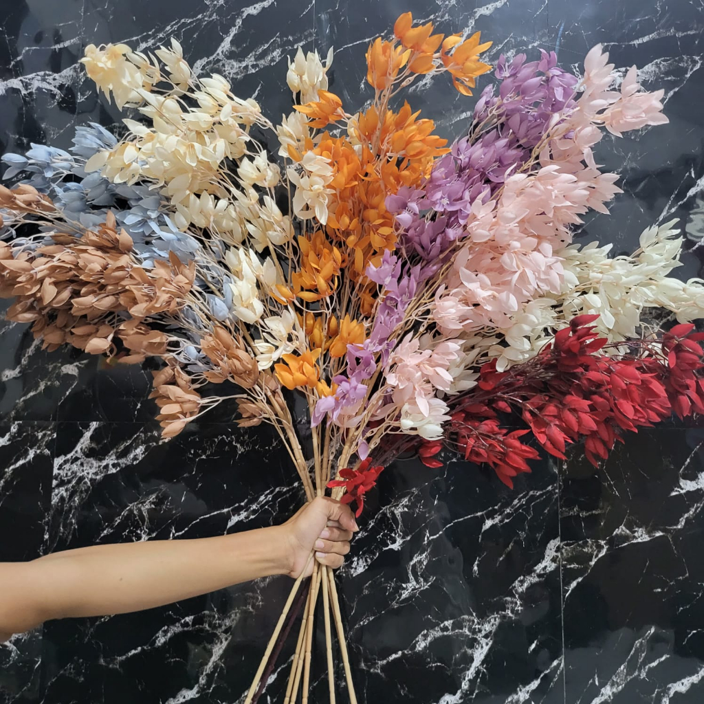 Jual Bunga Plastik Hias Lucky Artificial Dekorasi Import | Shopee Indonesia