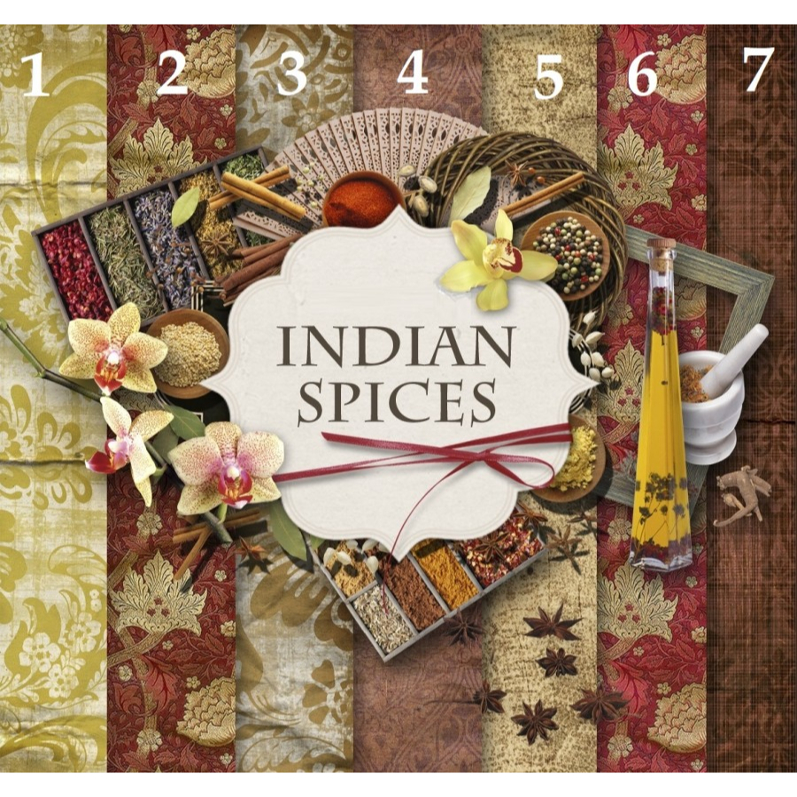 Jual Kertas Scrapbook - Indian Spices_FFH23 Design | Shopee Indonesia