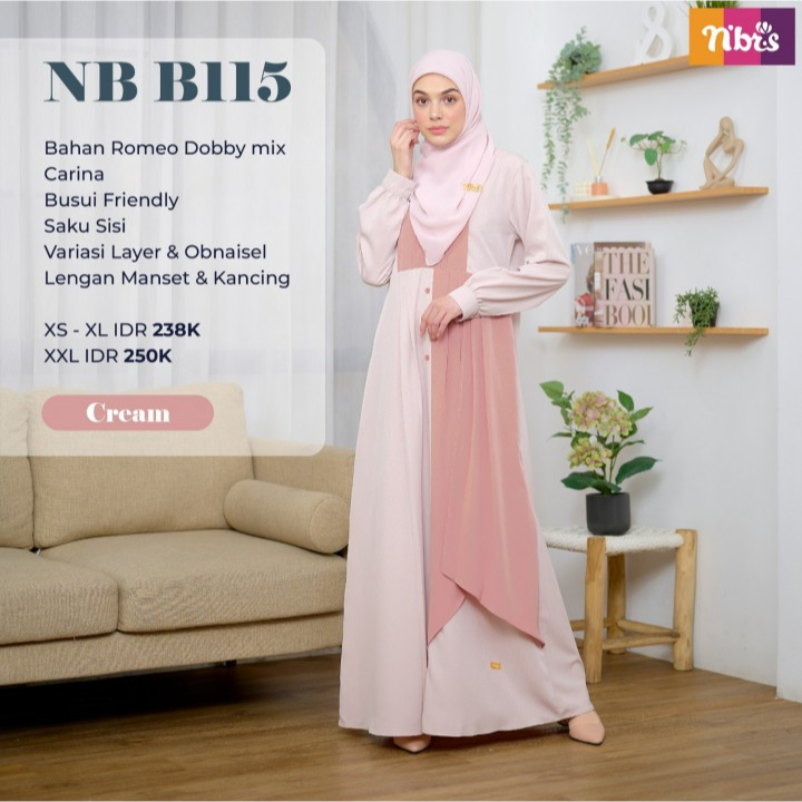 Jual NB B115 GAMIS NIBRAS TERBARU | Shopee Indonesia