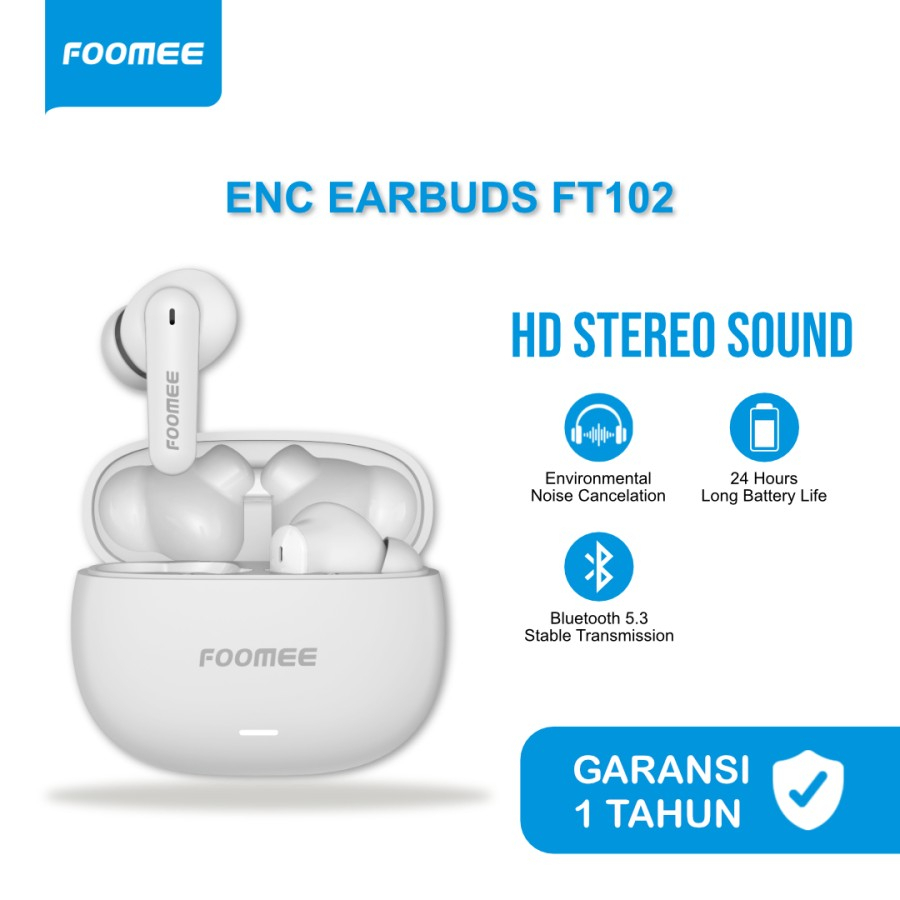 Jual Foomee True Wireless Stereo Earbuds FT102 Original Foomee | Shopee ...