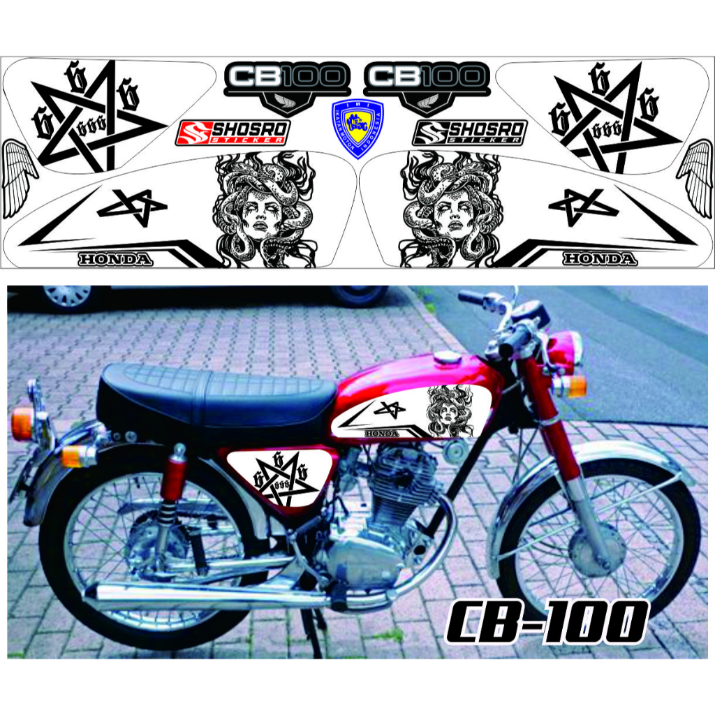 Jual STRIPING SETIKER HONDA LAMA CB-100 / CB DILAN STICKER VARIASI ...