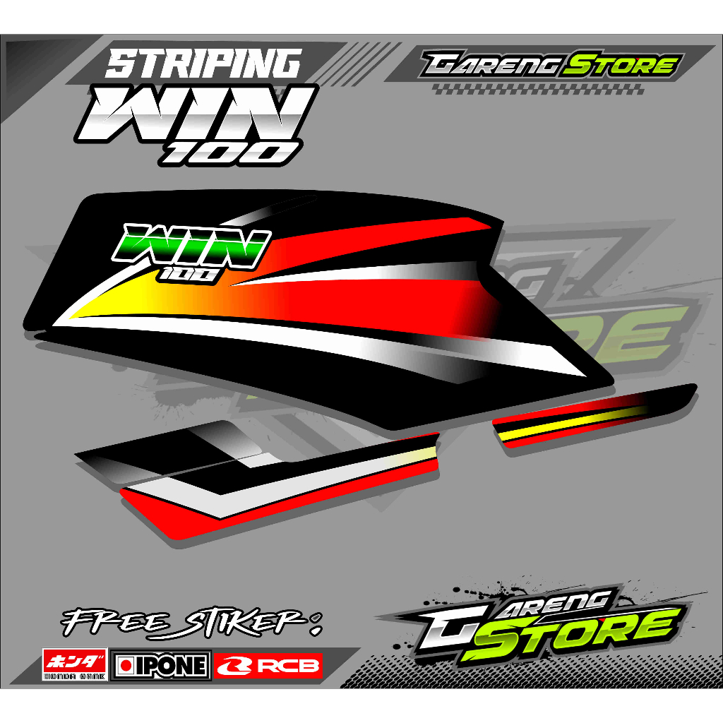 Jual STRIPING VARIASI HONDA WIN 100 / STICKER LIST VARIASI MOTOR HONDA ...