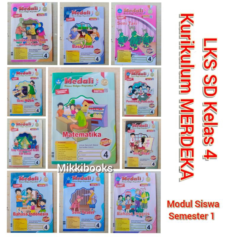 Jual LKS SD Kelas 4 Kurikulum Merdeka KUMER K21 Terbaru Mapel Lengkap ...