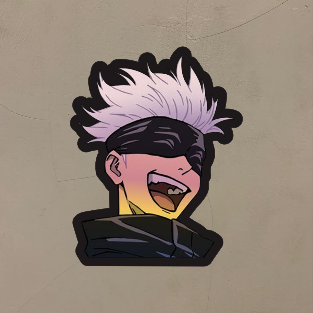 Jual Stiker Anime Hologram Gojo Pose Case Hp dan Laptop 7 Cm | Shopee ...