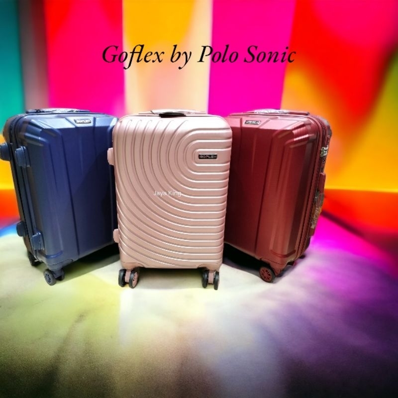 Jual Koper Fiber 18 20 Inch Goflex Polo Sonic One Tone Colour Kunci ...