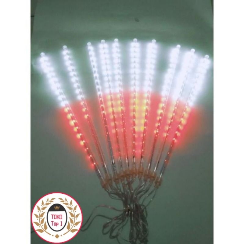 Jual lampu meteor led isi 10 batang/50cm /jatuh rain snow taman hias ...