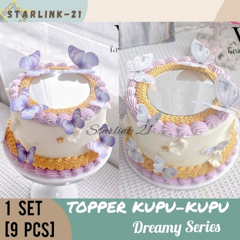 Jual TOPPER CAKE KUPU KUPU DREAMY SERIES | Topper Kue Butterfly Dekor ...