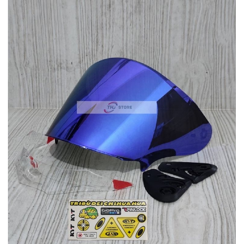 Jual Kaca Helm KYT KYOTO Visor open venom FLAT kyt kyoto (visor+spoiler ...