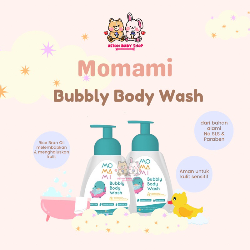 Jual Momami Bubbly Body Wash 250 ml Sabun Mandi Bayi dan Anak Foam ...