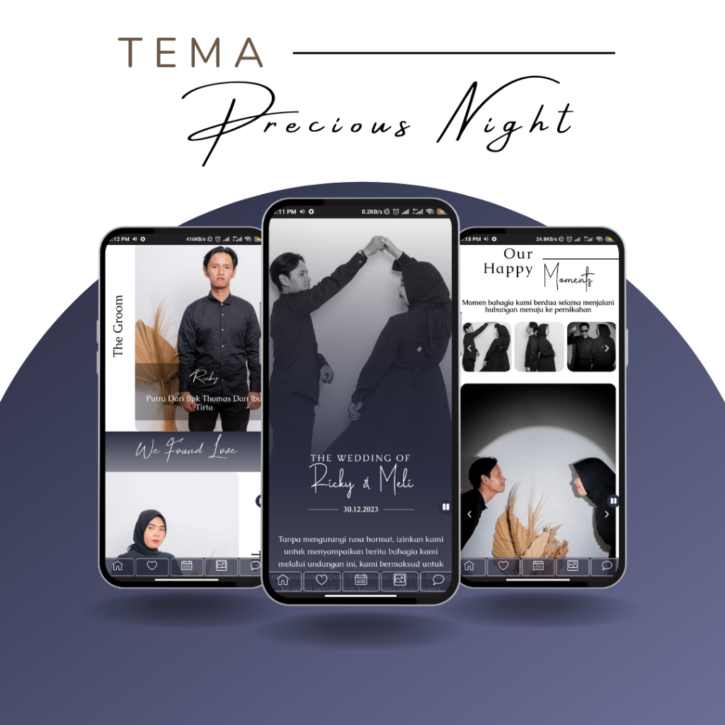 Jual Undangan Digital Pernikahan Tema Precious Undangan Website | Shopee Indonesia