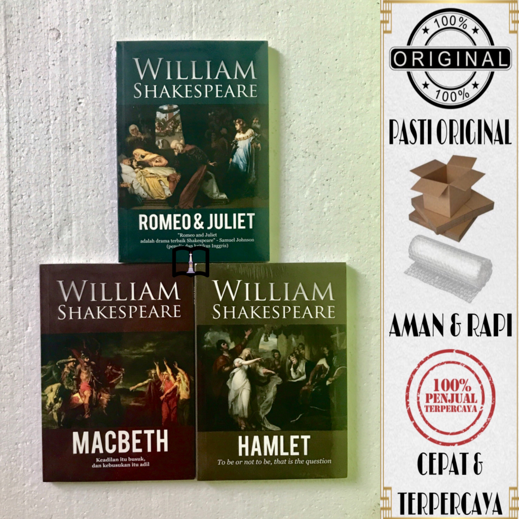 Jual Paket Buku William Shakespeare - Hamlet, Romeo & Juliet Dan ...