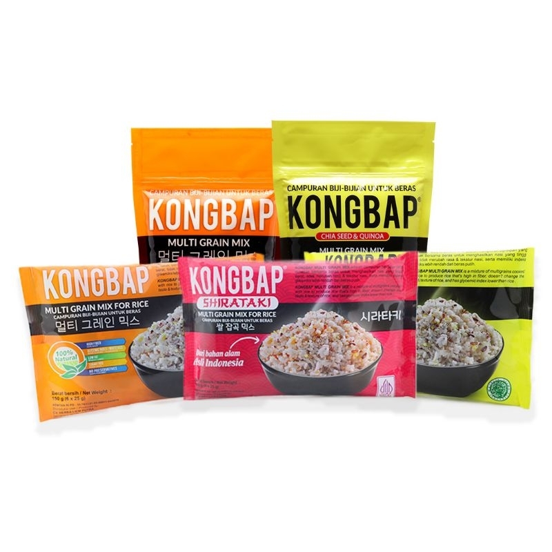 Jual Kongbap multi grain mix rice 150gr (6pcsx25gr) original, chiaseed ...