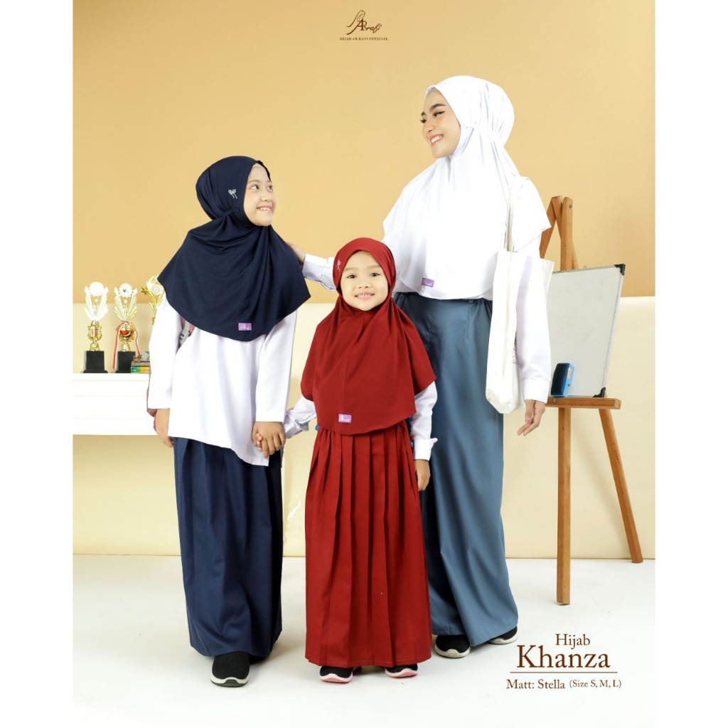Jual Jilbab Hijab Anak Sekolah Instan SD SMP SMA Terbaru Arrafi Khanza ...