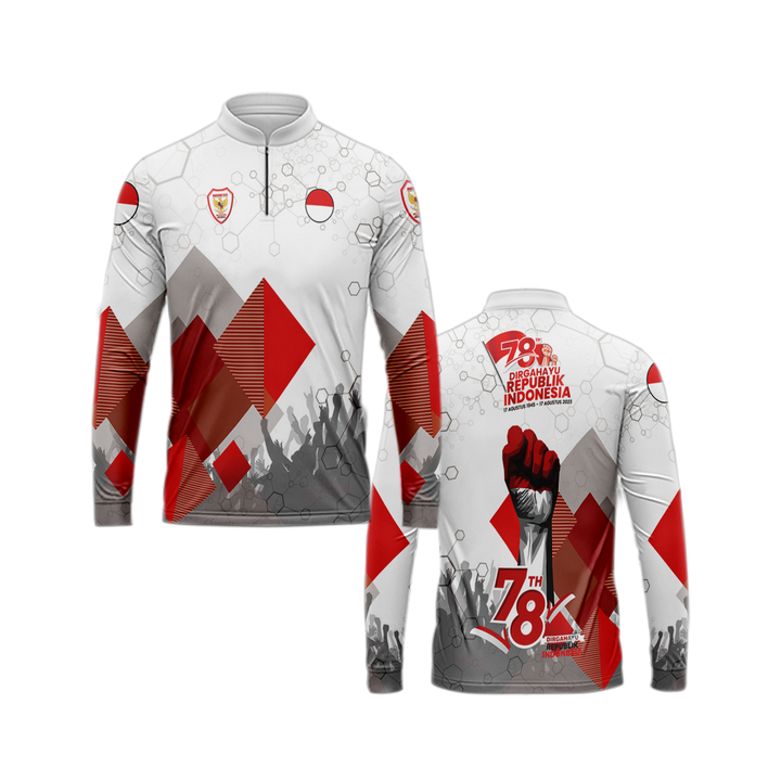 Jual kaos baju 17 agustus HUT RI ke 78 art 8 Fullprint 3D terbaru 2023 | Shopee Indonesia