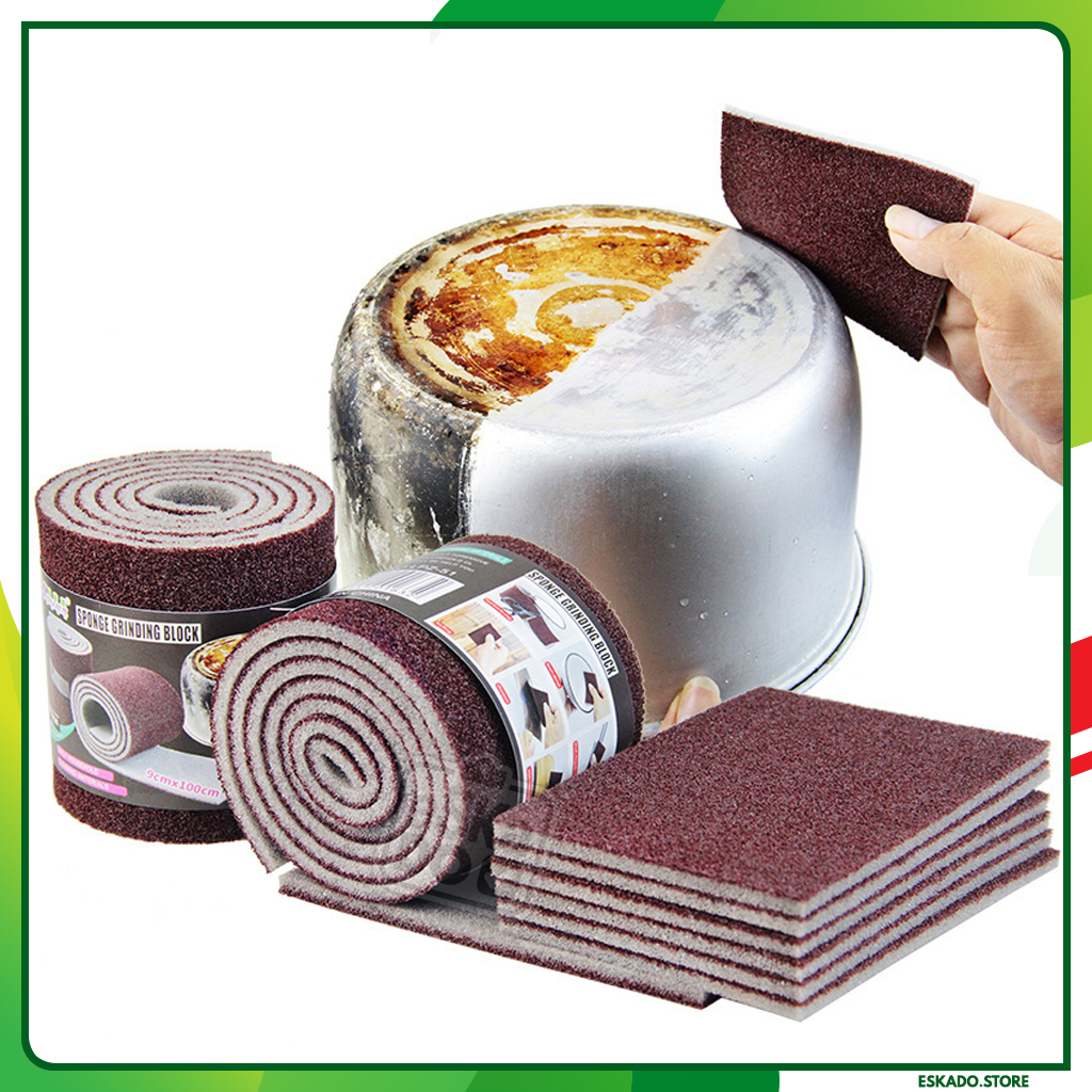 Jual Spons Pembersih Karat Kerak Besi / Spons Amplas Nano Melamine ...