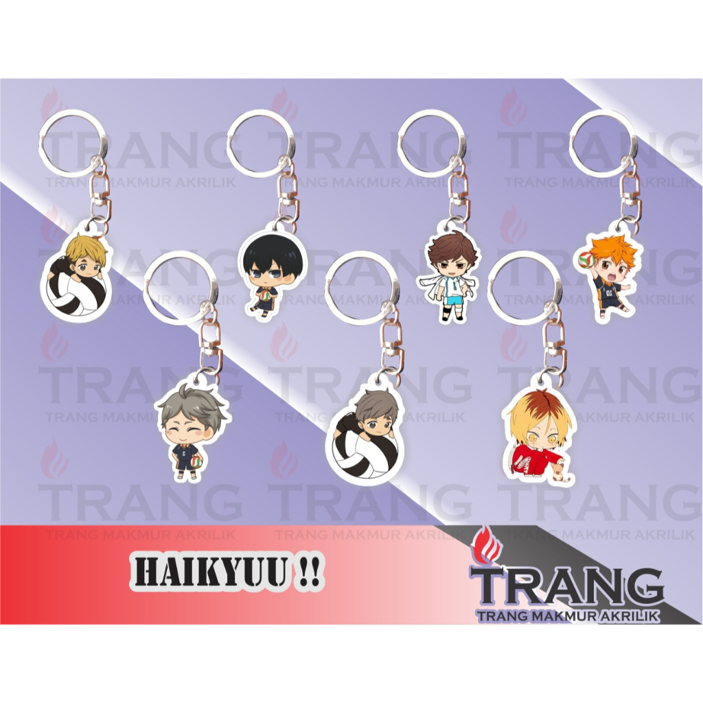 Jual Gantungan Kunci Akrilik Haikyuu !!/Acrylic Keychain Haikyuu ...