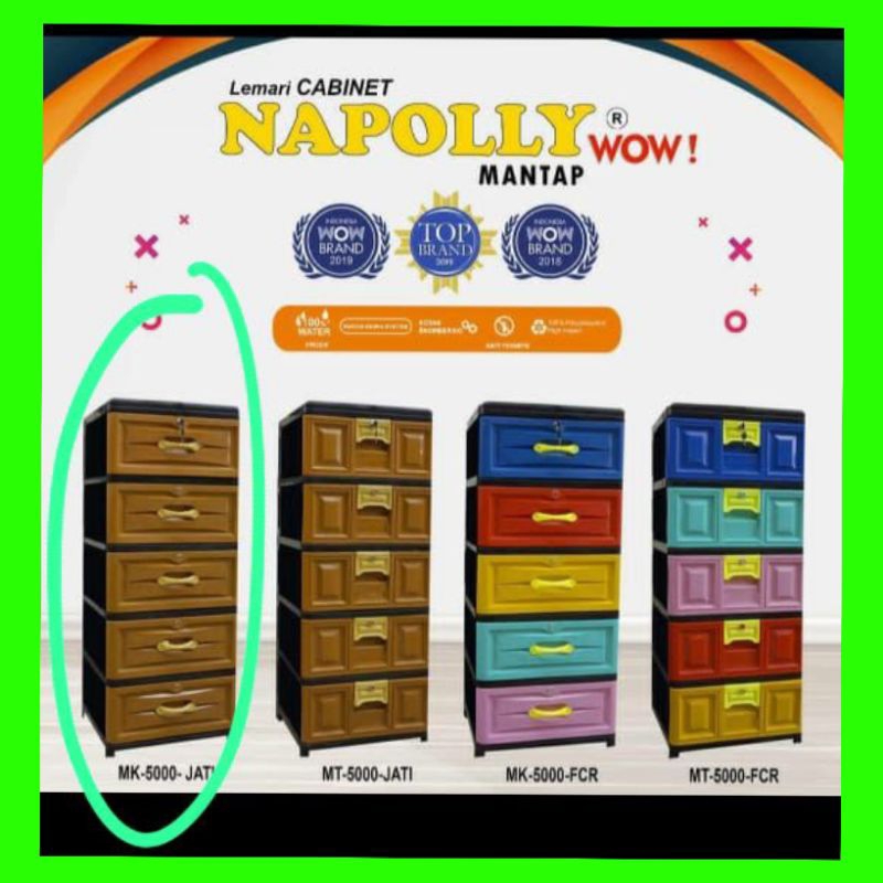 Jual Lemari cabinet Napolly MK-5000-jati 5rak (KHUSUS BATAM) | Shopee ...
