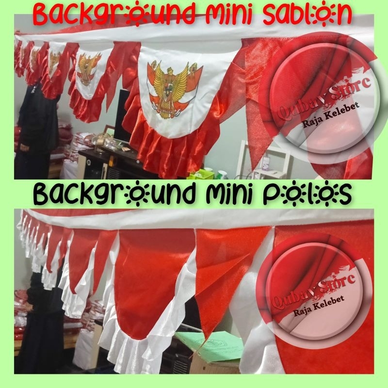 Jual Background Mini polos & sablon | Shopee Indonesia