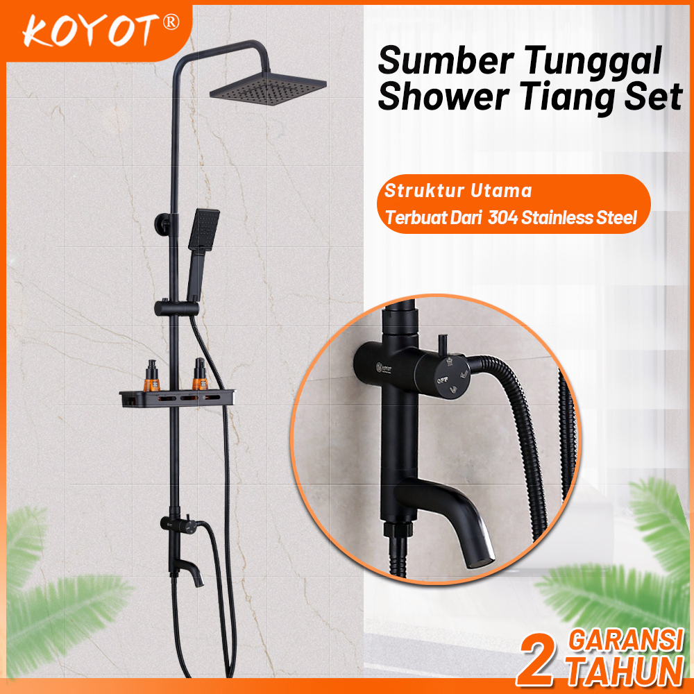 Jual KOYOT Shower Kamar Mandi Full Set Sumber Tunggal Panas Dingin ...