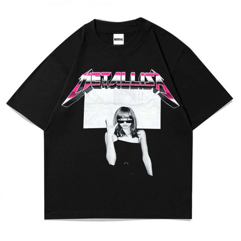 Jual KAOS BAJU METALLISA Plesetan Metallica | T-SHIRT LA LISA BLACKPINK ...