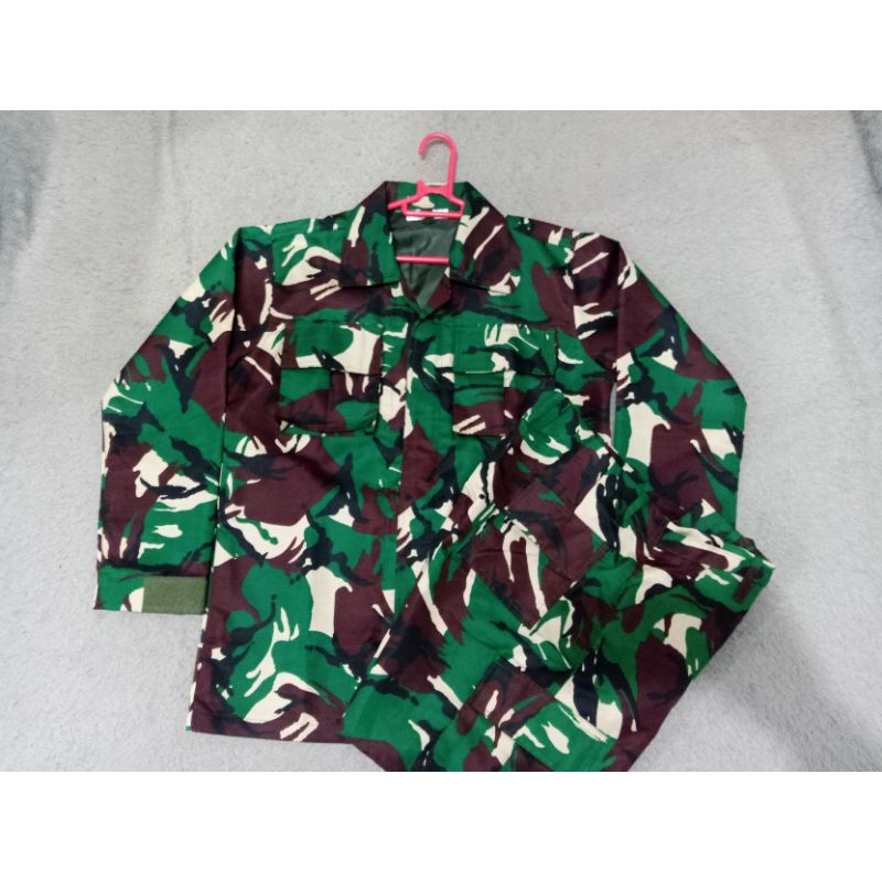 Jual BAJU PDL BALLOTELI WARNA PEMBAGIAN/SETELAN TNI/SERAGAM/BAHAN WOOL | Shopee Indonesia