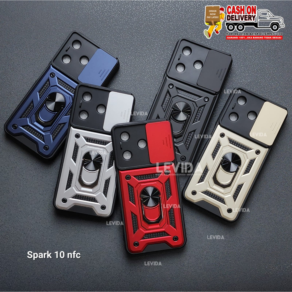 Jual Case Tecno Spark 10c Tecno Spark 10 Nfc Case Armor Slide Transformer Slide Kamera
