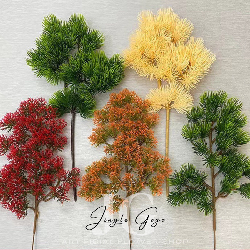 Jual Daun Cemara Rumput Plastik Bunga Brokoli Artificial Miniatur Pohon ...