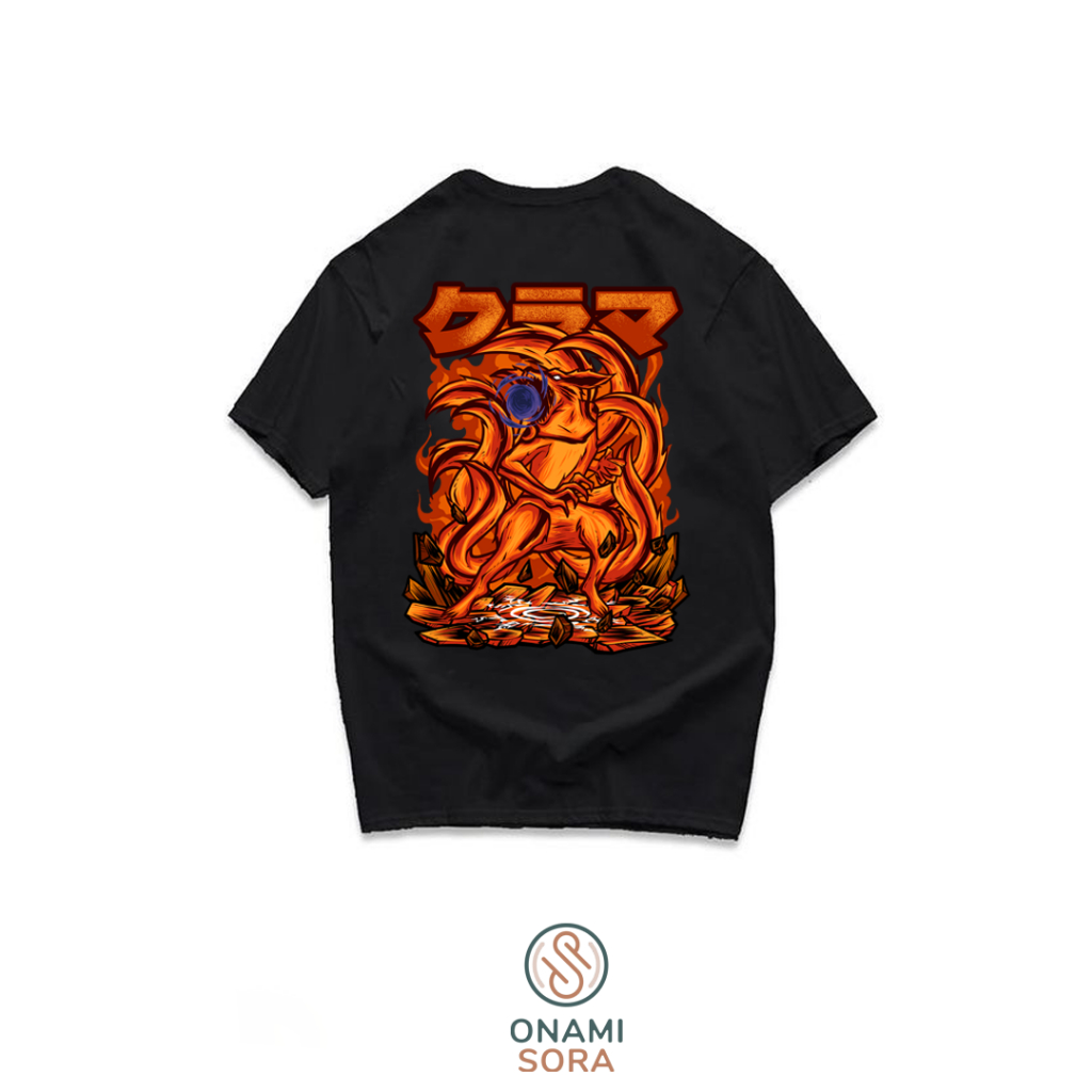 Jual ONAMI SORA - KAOS ANIME NARUTO KURAMA KYUBI NINE TAILS PREMIUM ...